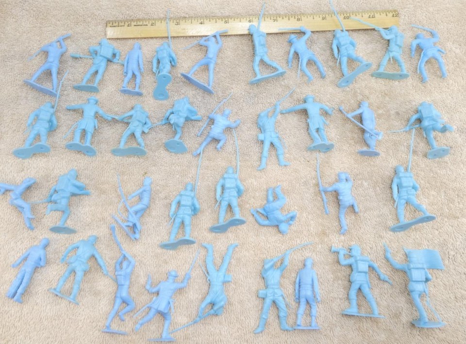 Vintage Lot of 36 Marx Civil War Playset Plastic Figures ! | eBay