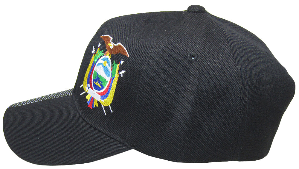 Ecuador Country Black White Letter Crest 3-D Patch On Side Embroidered ...