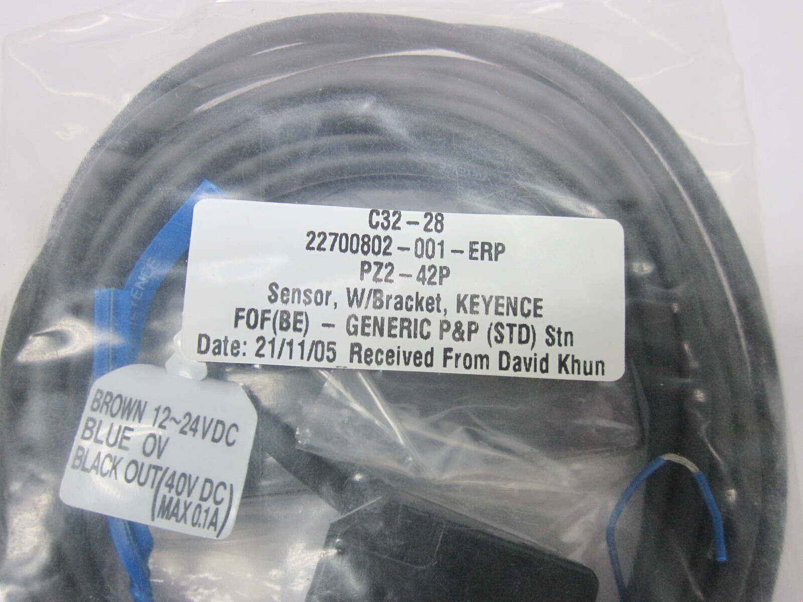 KEYENCE PZ2-42P PZ242P Capteur Avec OP-95388 Laser Réflecteur, Neuf ...