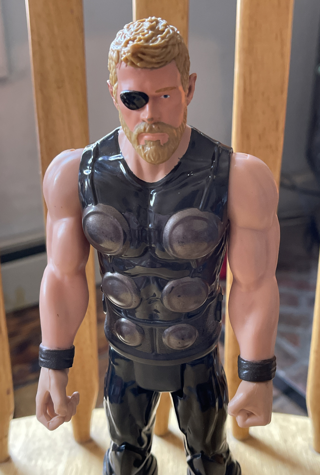 2017 HASBRO, MARVEL AVENGERS THOR, SUPER HERO WITH EYE PATCH, ACTION ...