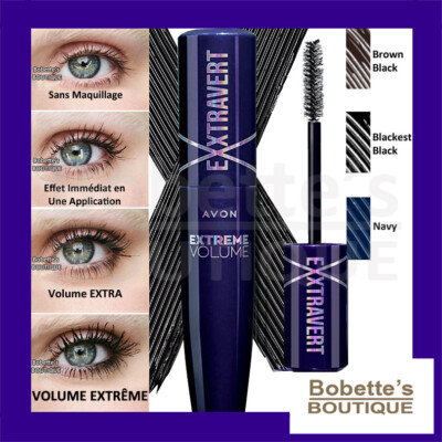 MASCARA Noir EXTRAVERT VOLUME EXTRÊME AVON | eBay