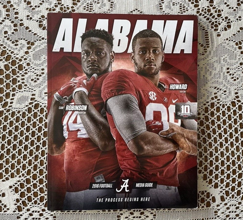 2016 Alabama Football Media Guide "The Process Begins Here" Roll ...