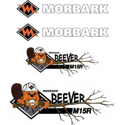 Morbark Beever M15R Decals Aftermarket Repro Decal Sticker Kit, UV ...