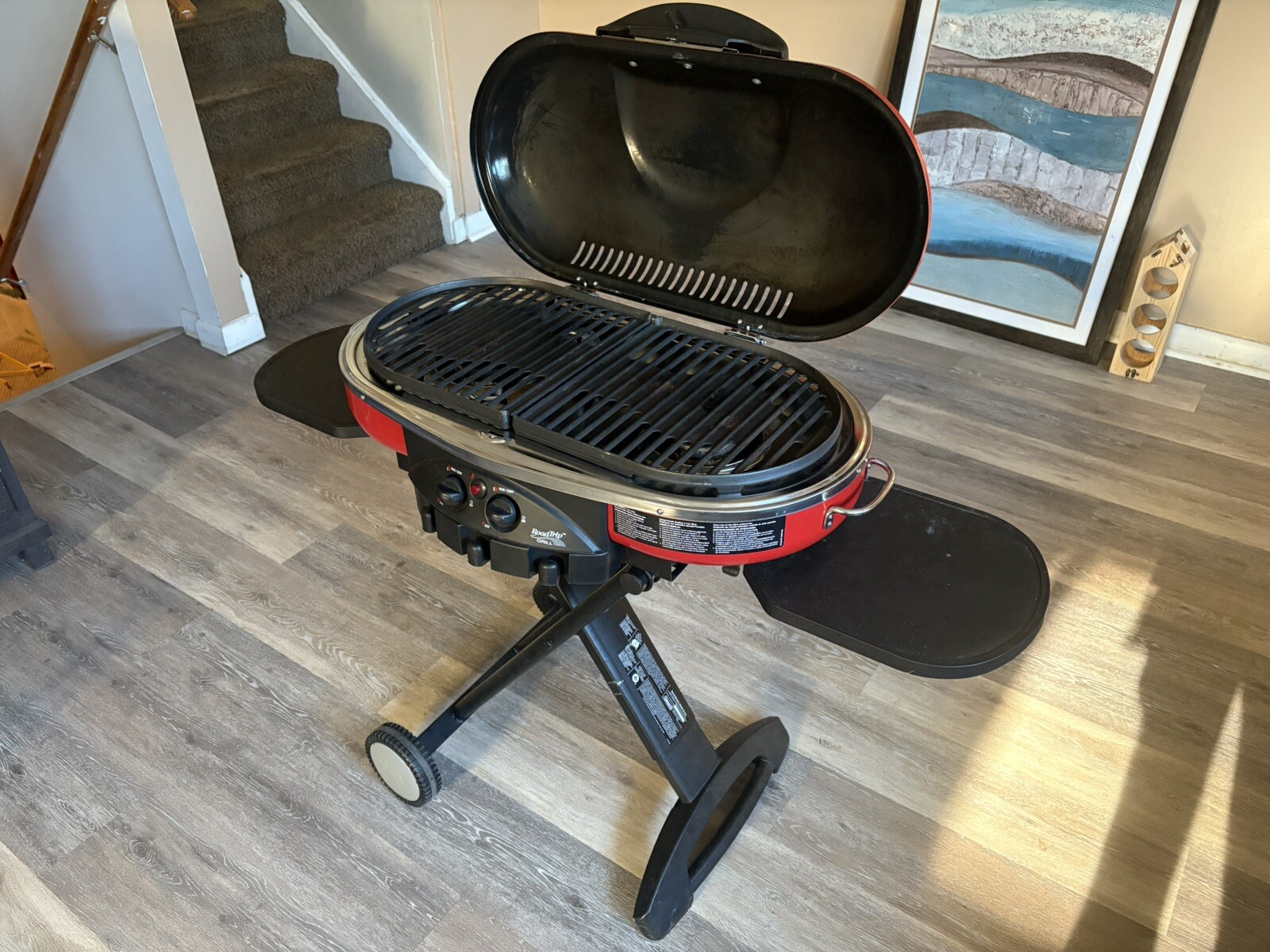 Coleman RoadTrip LXE 9949 Series Propane Red Grill Tailgating Camping ...