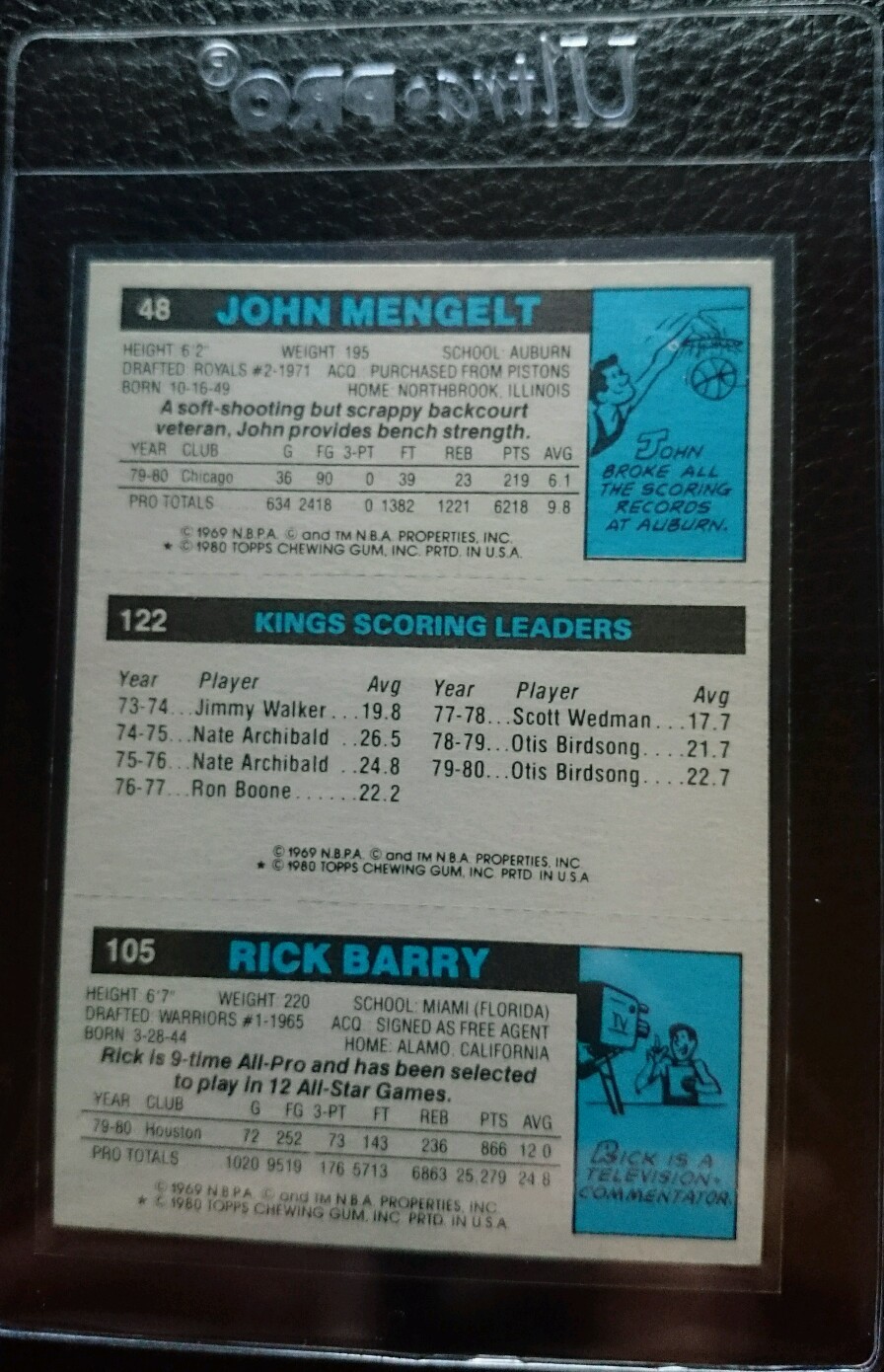 1980 TOPPS PANEL RICK BARRY HOUSTON ROCKETS HOF NM-MT | eBay