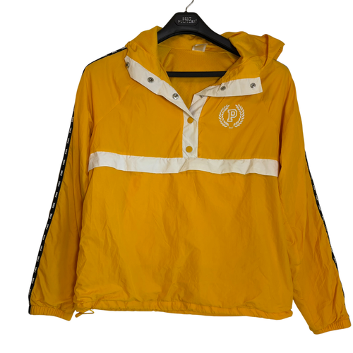 Pink Victoria's Secret Hooded Windbreaker Jacket Golden Yellow XS | eBay