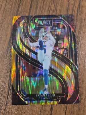 Bryan Anger 2024 Select Premier Level Black & Yellow Flash Prizm Card ...