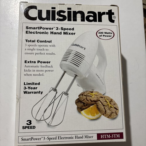 Cuisinart Smart Power 3 Speed Electronic Hand Mixer HTM-3TM Used W/ Box ...