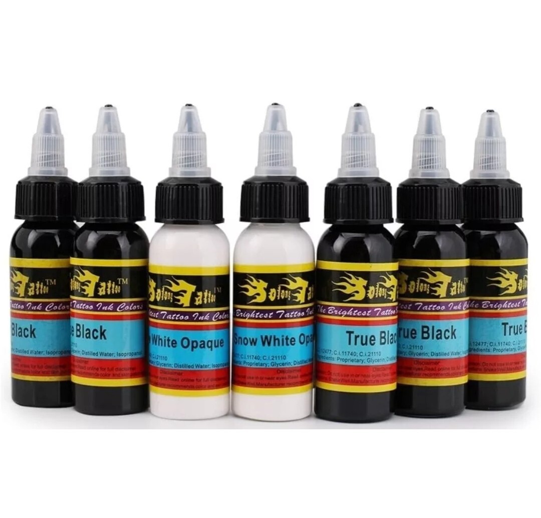 Solong Tattoo TI301-30-7 Basic Colors Tattoo Ink Set Pigment Kit - 30ml ...