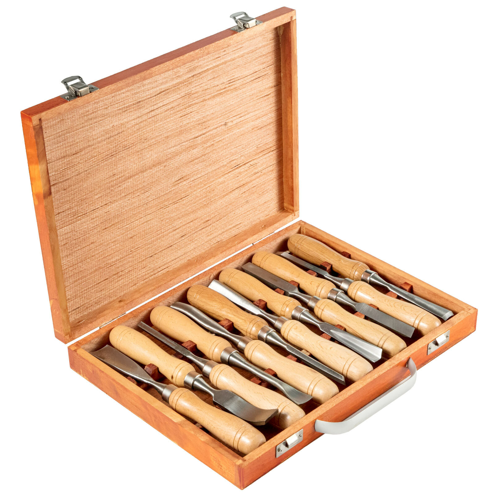 VEVOR 12pcs Wood Lathe Chisel Set HSS Wood Turning Carving Tools ...