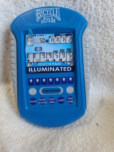 Bicycle 2006 Illuminated Hand Held Solitaire 2 in 1 Game Klondike Vegas ...