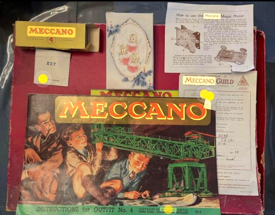 VINTAGE MECCANO #4 SET IN BOX 1960’s | eBay