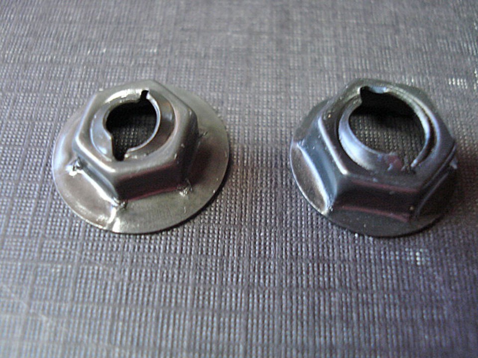 GM 3/16" & 1/4" emblem name plate black thread cutting nuts Buick ...