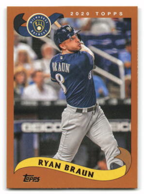 Ryan Braun 2020 Topps Archives BASEBALL #280 Milwaukee Brewers + | eBay