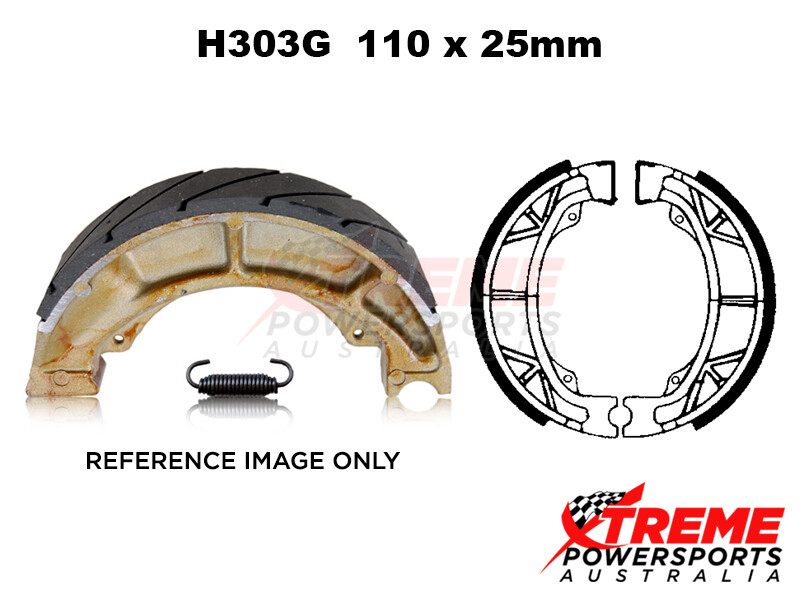 EBC Rear Grooved Brake Shoe Peugeot Trekker 50 AJP Caliper 1998-2000 ...