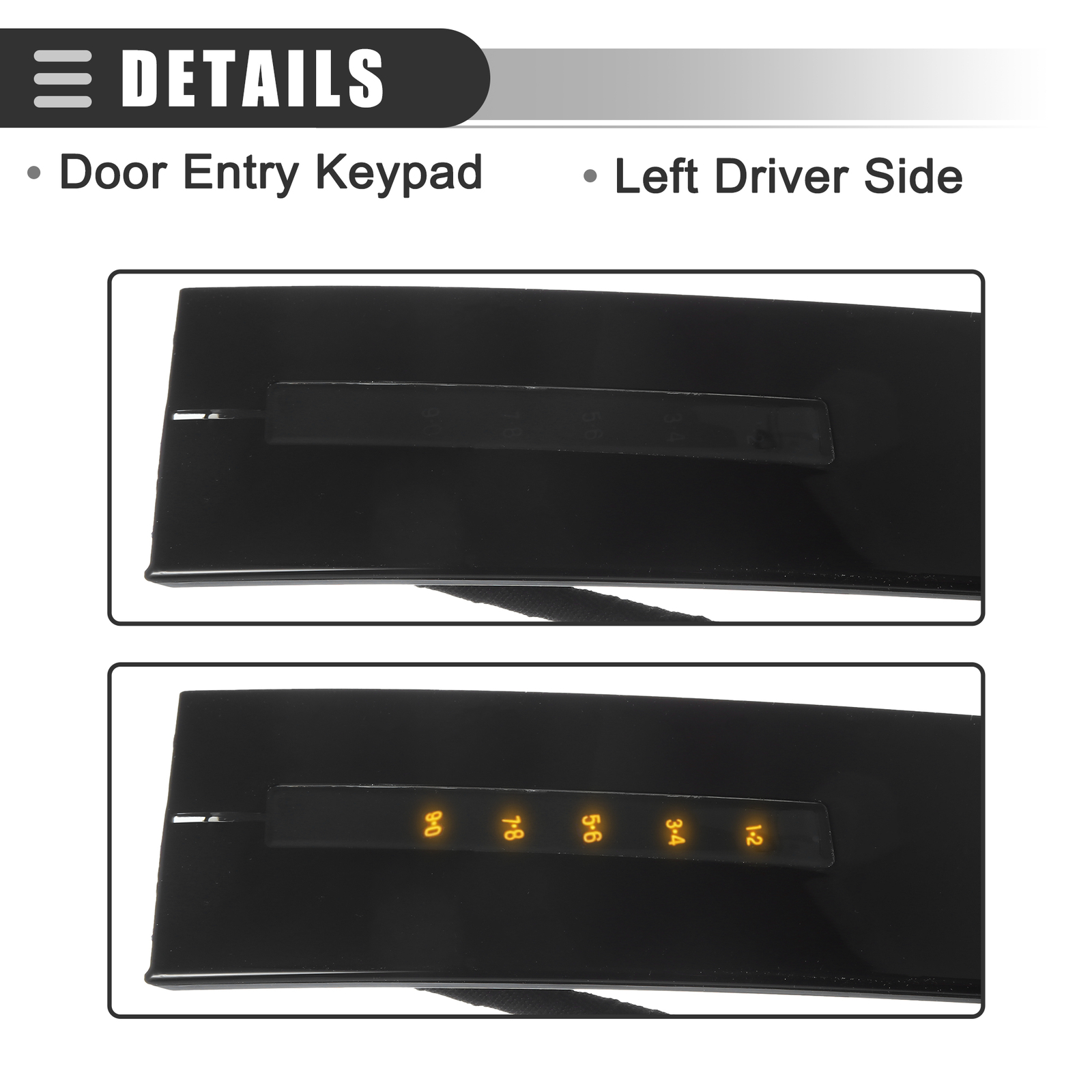 Driver Side Door Entry Keypad Pillar Trim Panel fits for Ford Explorer ...