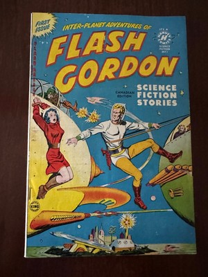 FLASH GORDON #1 (Harvey Comics 1950) Bondage cover Canadian Variant pre-code | eBay