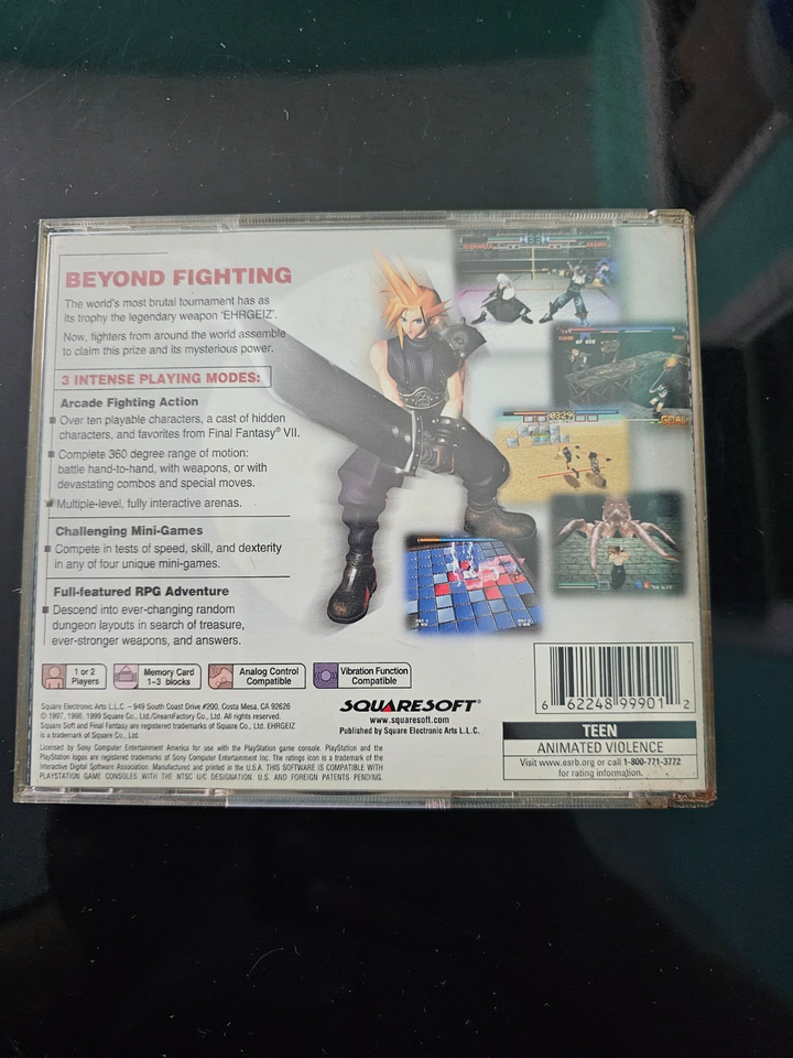 Ehrgeiz: God Bless The Ring - Sony PlayStation 1 - PS1 - 1999 ...