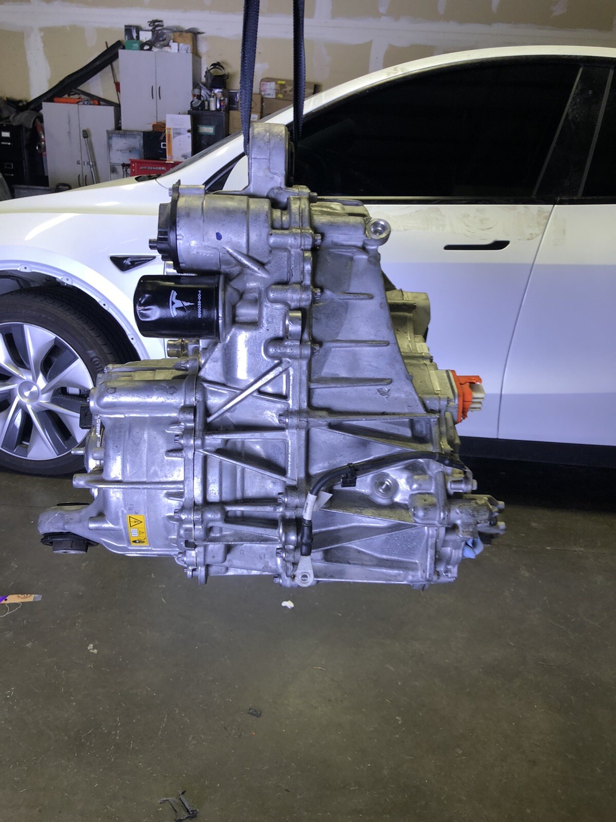 Tesla Electric Car Engine