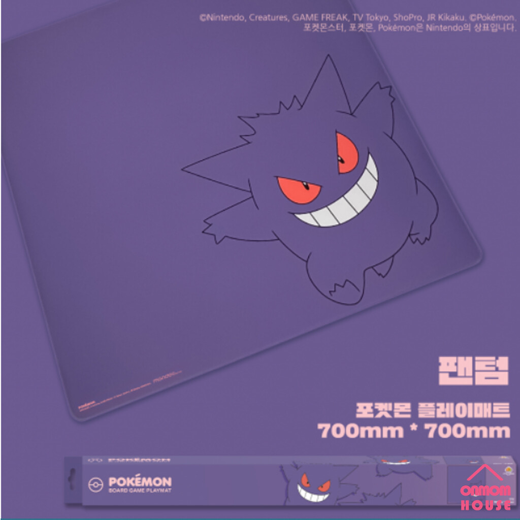 Pokemon Play Mat 5 Type Board Game Pad TCG Pikachu Eevee Snorlax Gengar ...