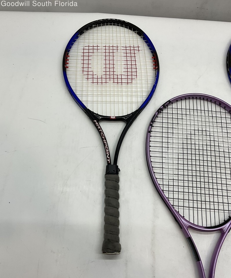 Lot Of 3 Pcs Assorted Multicolor Recreational Professional Tennis ...