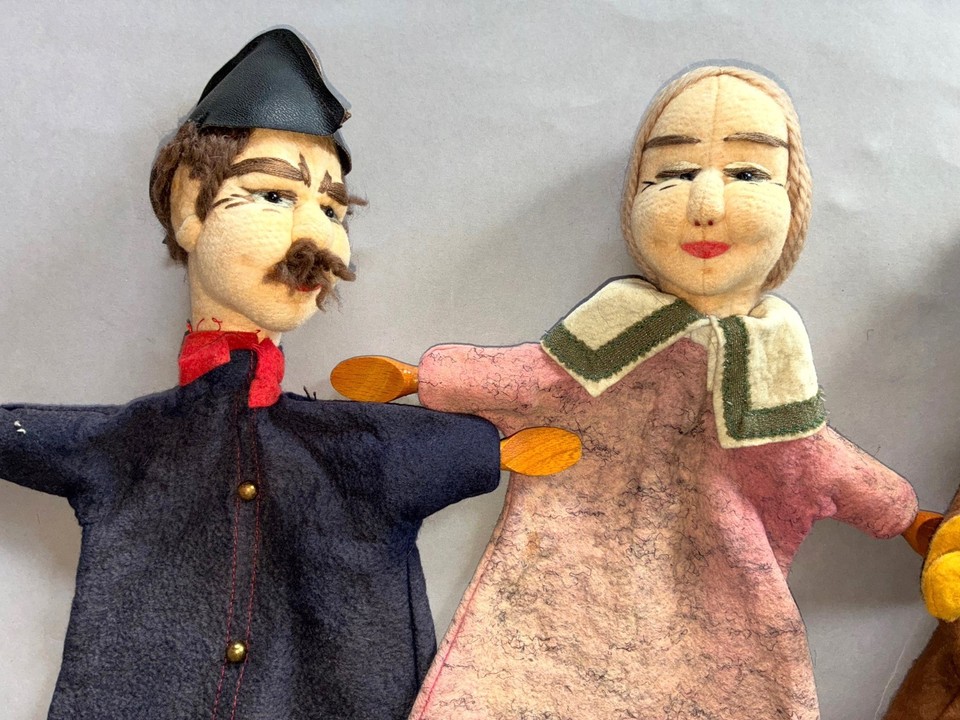 5 Nice Hand Puppets Keisa Punch-and-Judy Handmade Puppet Theatre Künstlerpuppen | eBay