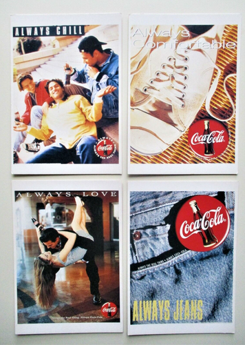 lot de 4 cartes postales publicitaire COCA COLA ALWAYS / postcards | eBay
