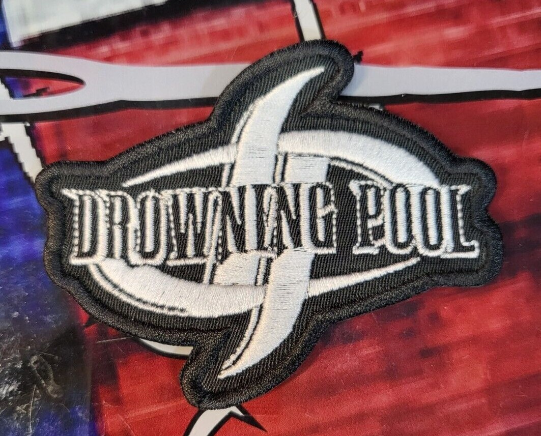 EMBROIDERED DROWNING POOL ALTERNATIVE METAL BAND PATCH (Please Read Ad ...