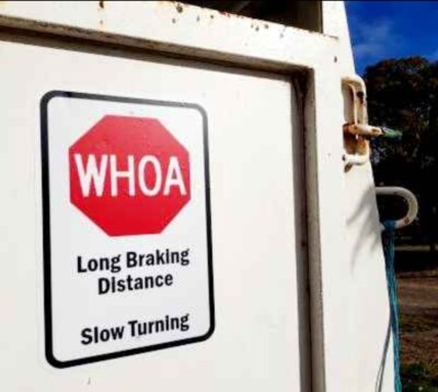 Horse Pony Float Trailer Safety Warning WHOA Sticker | eBay Australia