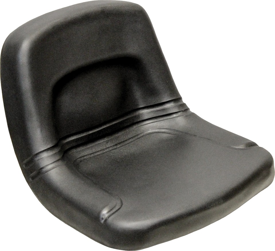 13" Tall Blk Vinyl Metal Pan Seat w/ Multiple Mounting Patterns For ...