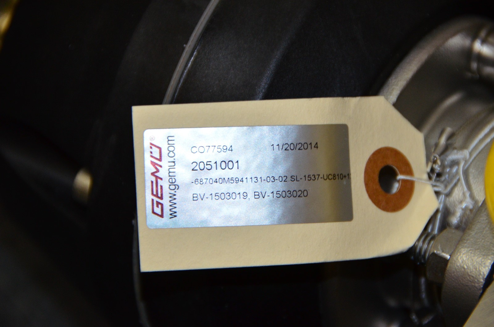 GEMU 687 M-Block Valve 1.5" x 1" BW x BW x TC EPDM N/C Actuator 316L ...