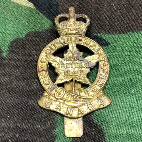 Original Canadian Army Royal Montreal Regiment Beret / Cap Badge | eBay