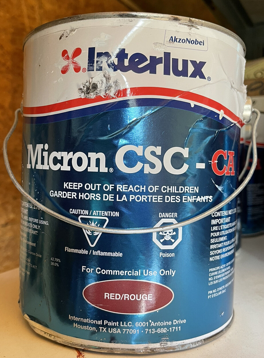 Interlux Micron CSC CA RED Fiberglass Antifouling Paint 1 GALLON | eBay