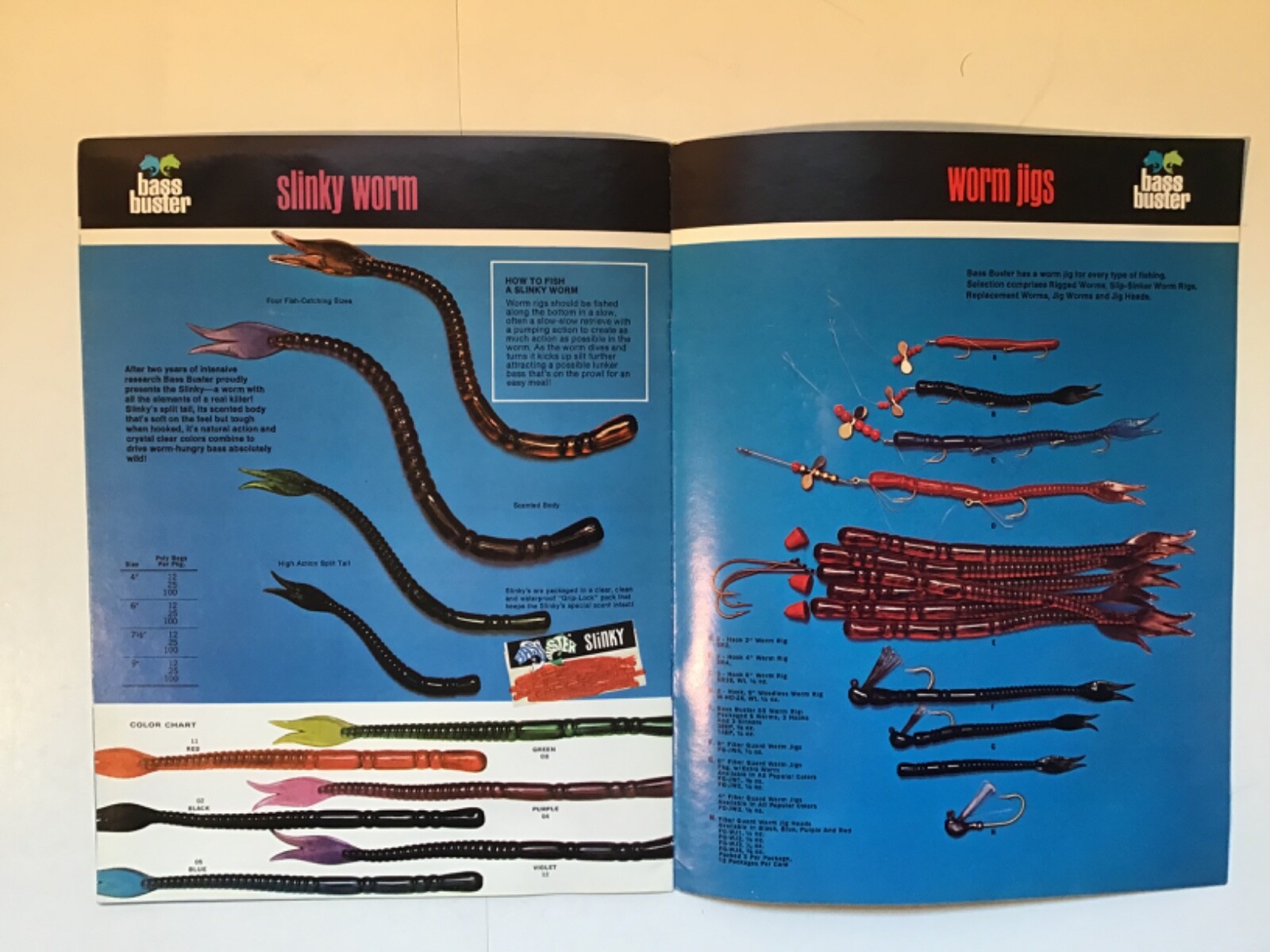 Vtg 1975 Bass Buster Fishing Lure Catalog Beetle Spin Scorpion ...