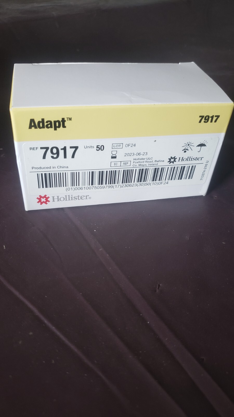 Hollister Adapt Skin Protective Barrier Wipes REF #7917 50ct Box Exp ...