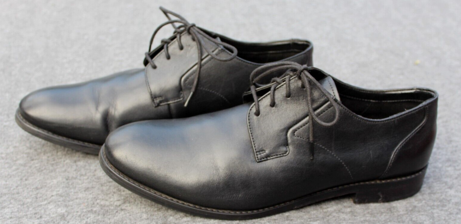 Clarks Men's 15775 Black Leather Lace -Up Oxford Dres… - Gem