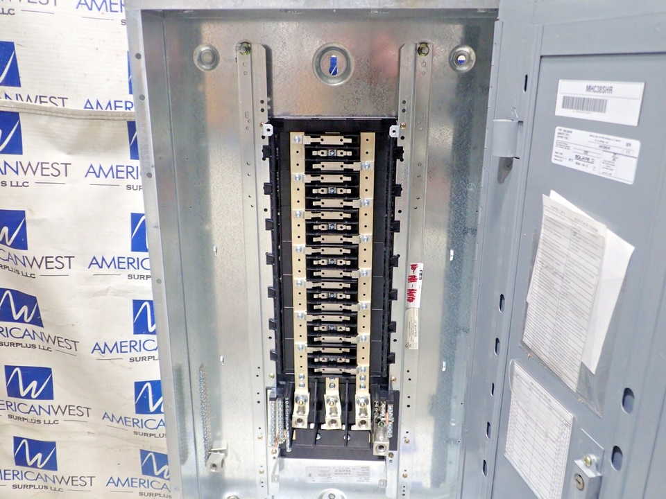 Square D Type NQ Main Lug Panelboard 225Amp 3PH 208Y/120V 4W 42 Circuit ...