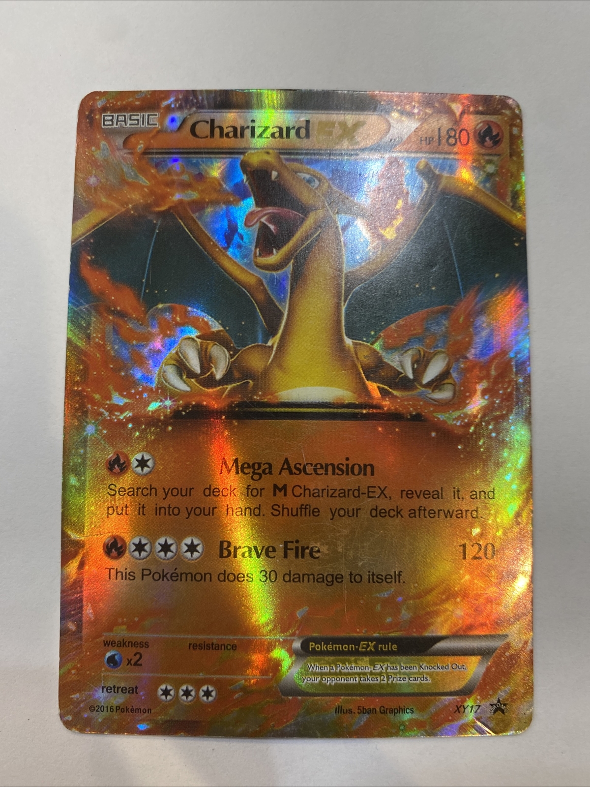 Charizard EX XY17 - Black Star Promo - Holo Rare Pokemon Card (2016) LP ...