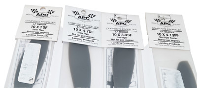 CLEARANCE...APC 10 Inch Slow Flyer Composite Props (4ea. one price) NEW ...