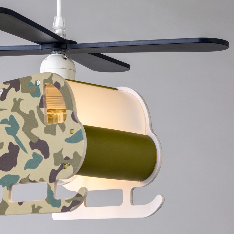 Litecraft Glow Helicopter Ceiling Pendant Children's Bedroom E27 1 ...