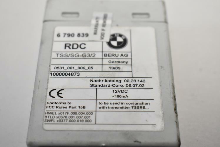 09-11 BMW 528i 535i 550i 740i 750i 760i F01 F10 TPMS SENSOR RDC CONTROL ...