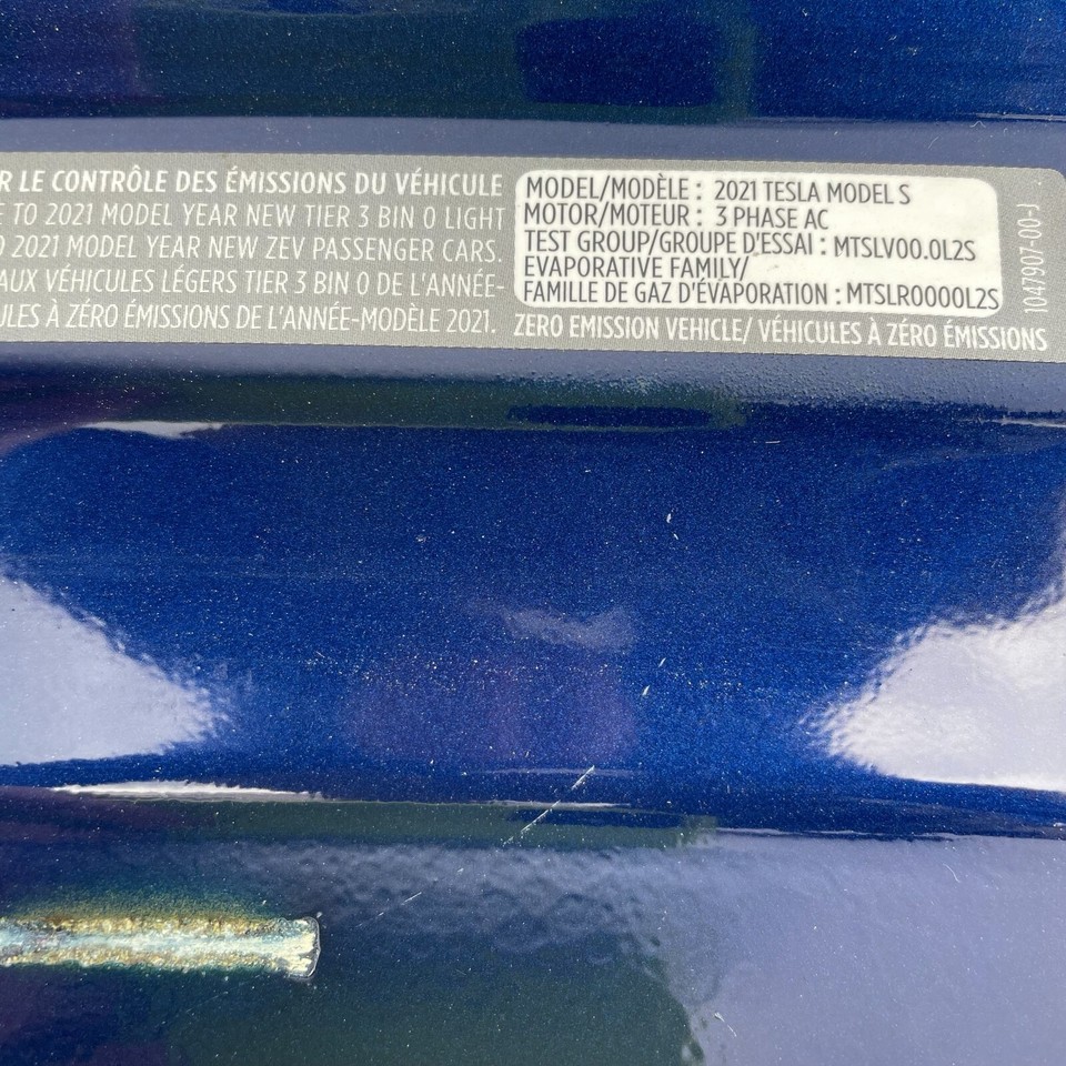 2016 2017 2018 2019 2020 2021 Tesla Model S Trunk lid hatch lid ...