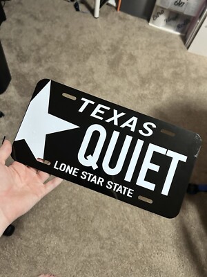 Texas Quiet License Plate - Custom License Plates | eBay