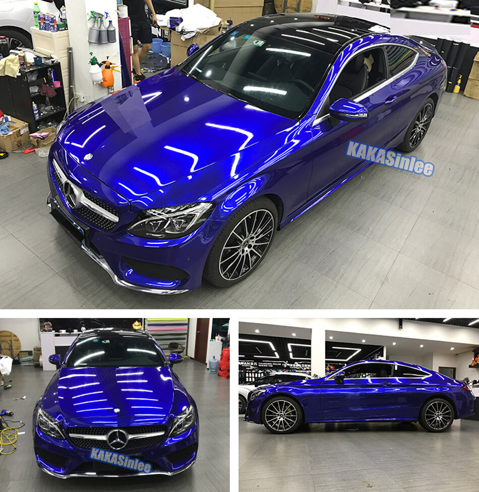 Entire Car Wrap Metal Sparkle Pearl Gloss Vinyl Sticker Flexible ...