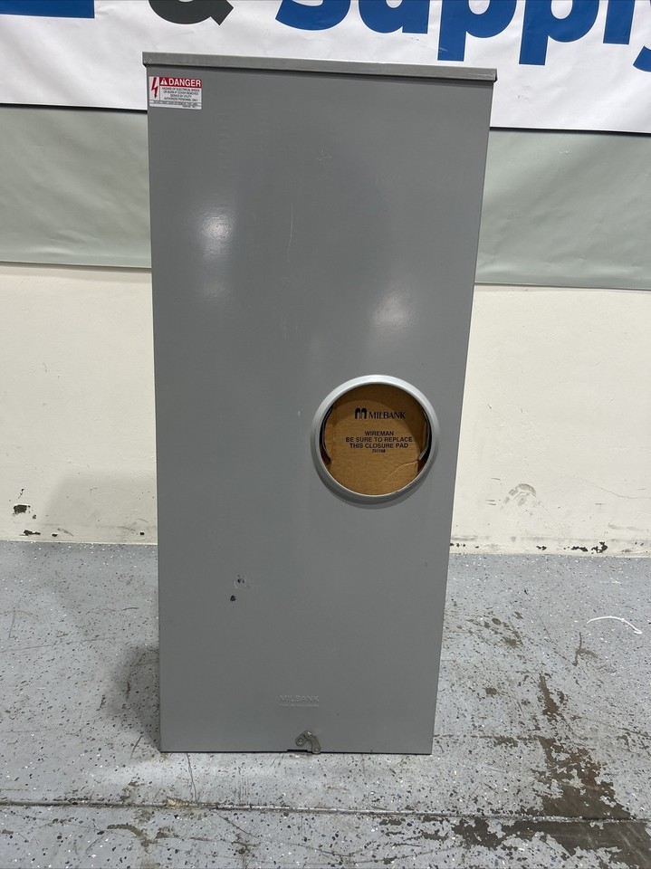 MILBANK 400/320 AMP METER SOCKET METER BASE 3 phase Series U-400 ...