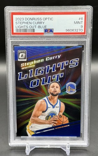 2023-24 Panini Donruss Optic Stephen Curry # 5/49 Blue Prizm PSA 9 ...