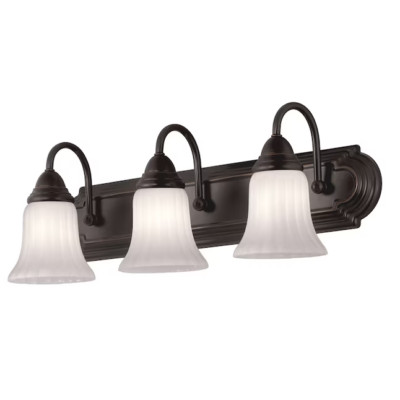 Shaker Park 0344411 3 Light 24" Vanity Light Wall Fixture, ORB | eBay