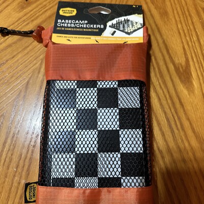 GSI Outdoors Outside Inside Basecamp Magnetic Travel Chess & Checker ...