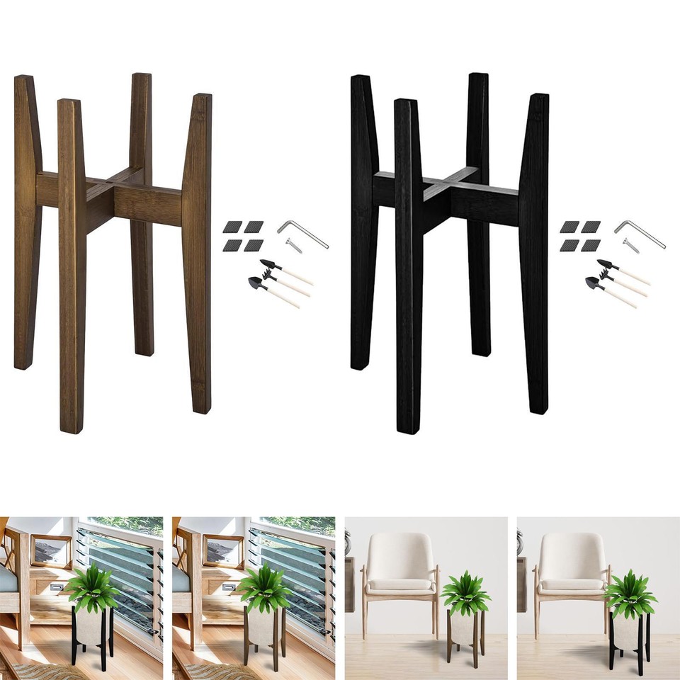 Plant Stand Solid Wood Item Stand for Balcony Indoor Outdoor Gardening ...