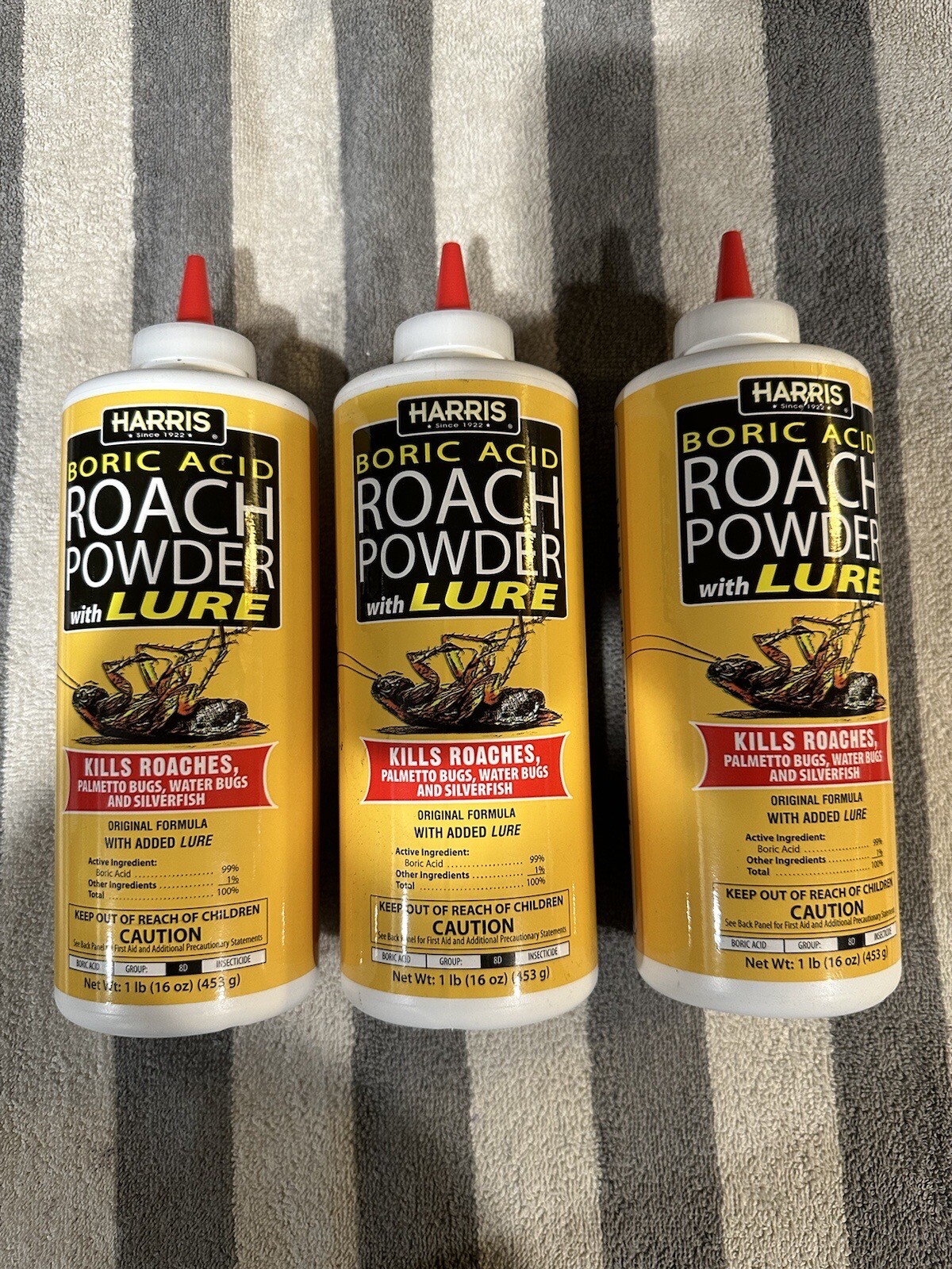 Harris ROACH POWDER with Lure - Kills Roaches - 16 Oz Each (3 PACK) | eBay